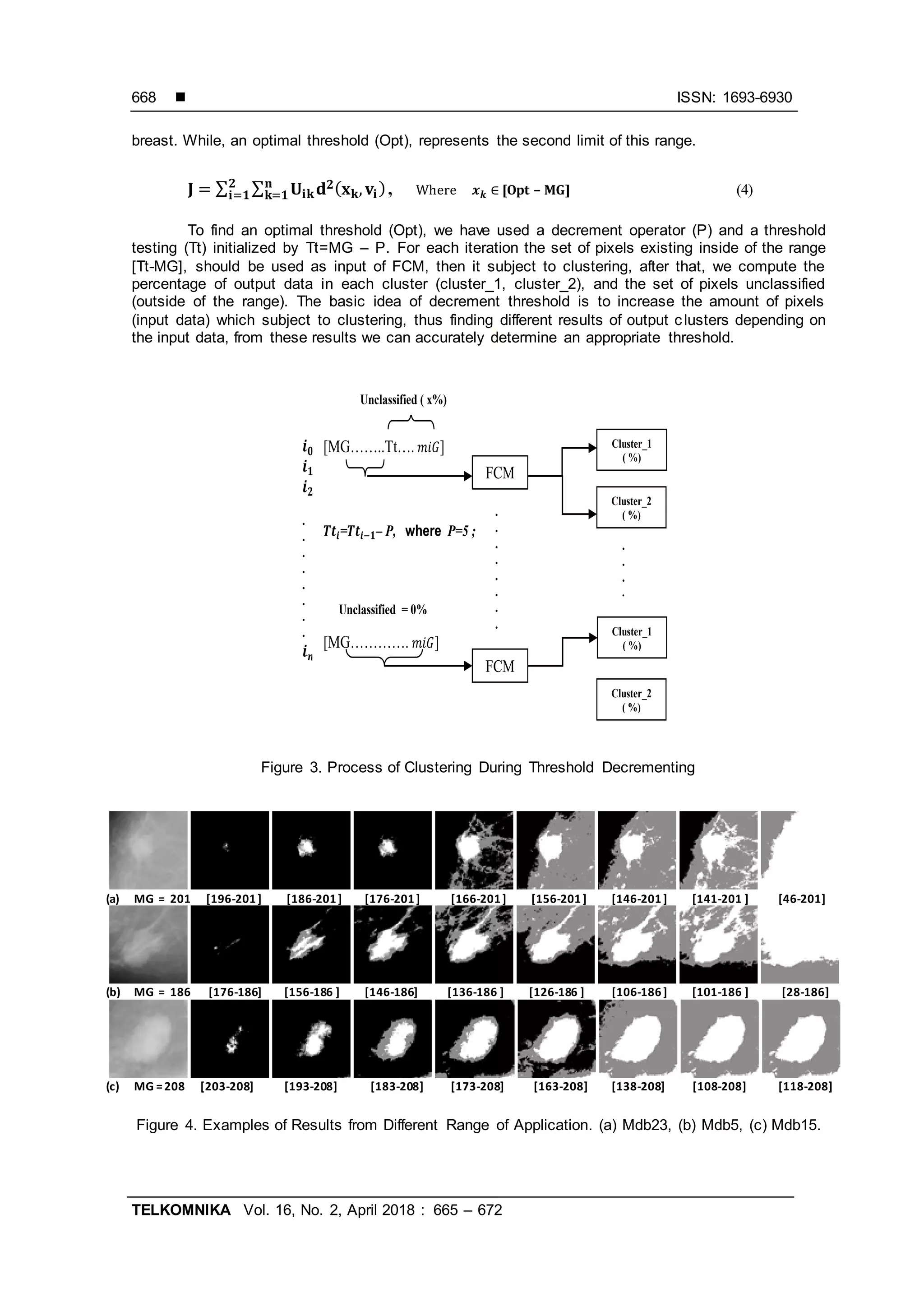 Breast Mass Segmentation Using A Semi Automatic Procedure Based On Fuzzy C Means Clustering Pdf