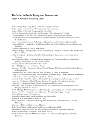 Handbook Of Social Justice In Loss And Grief Exploring Diversity Equity ...