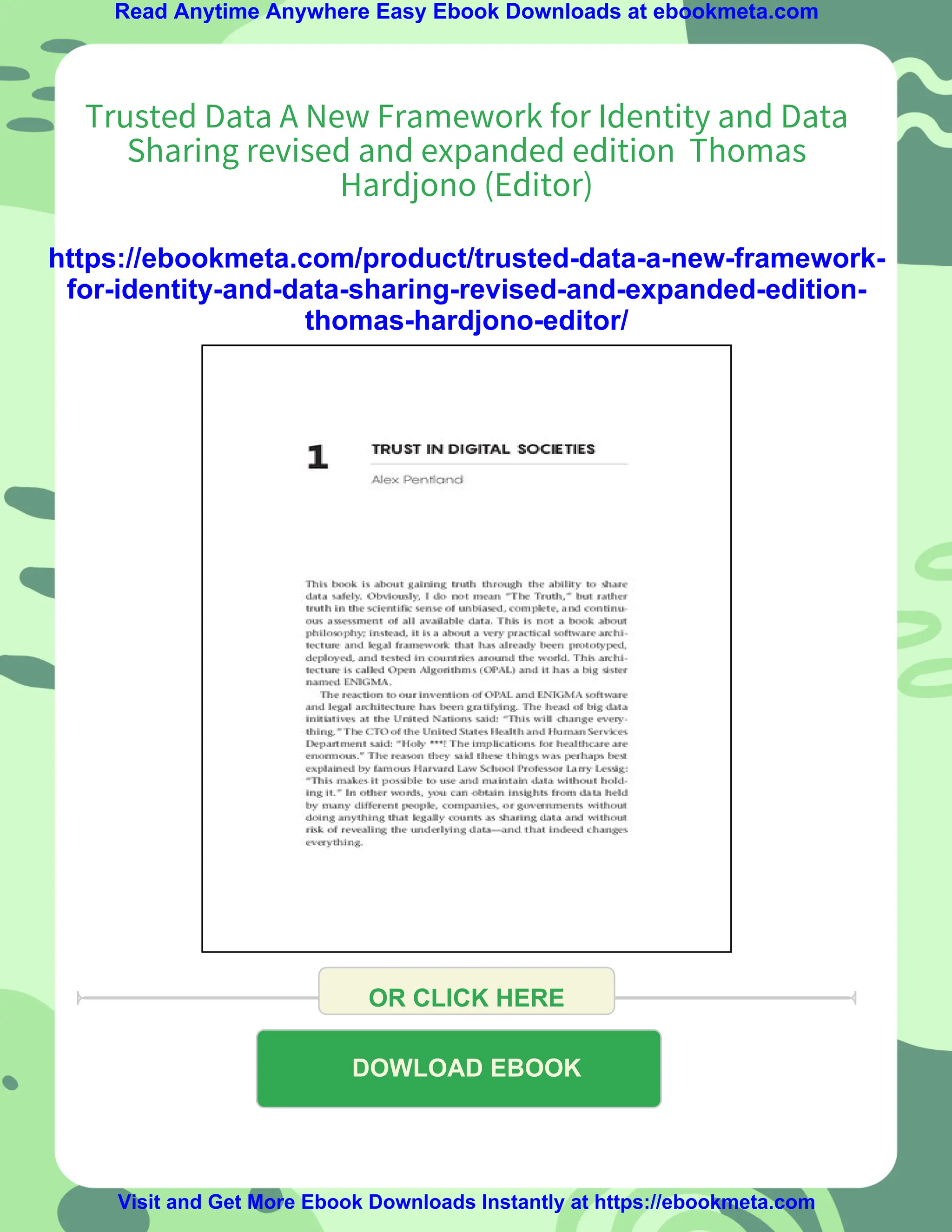 Trusted Data A New Framework for Identity and Data Sharing revised and ...