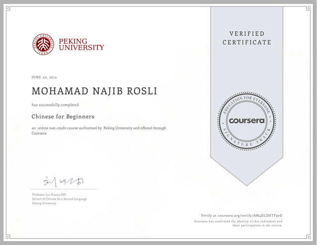 Chinese for Beginners - Peking University - Coursera | PPT