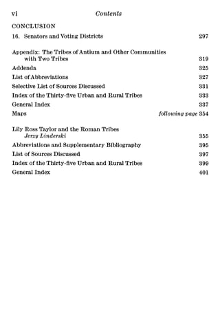 The Voting Districts Of The Roman Republic The Thirtyfive Urban And ...