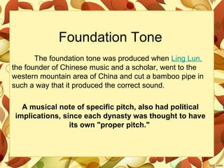 Chinese Traditional Music (School Presentation 2013) | PPT