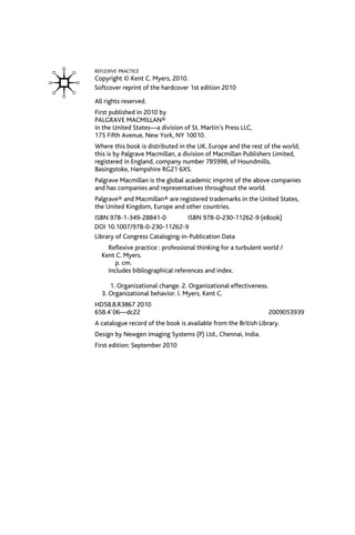 Reflexive Practice Professional Thinking For A Turbulent World Kent C ...