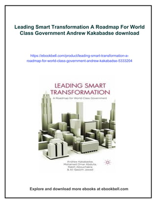 Leading Smart Transformation A Roadmap For World Class Government ...