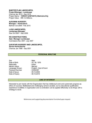 Ravi New Resume | DOCX | Agriculture | Industries