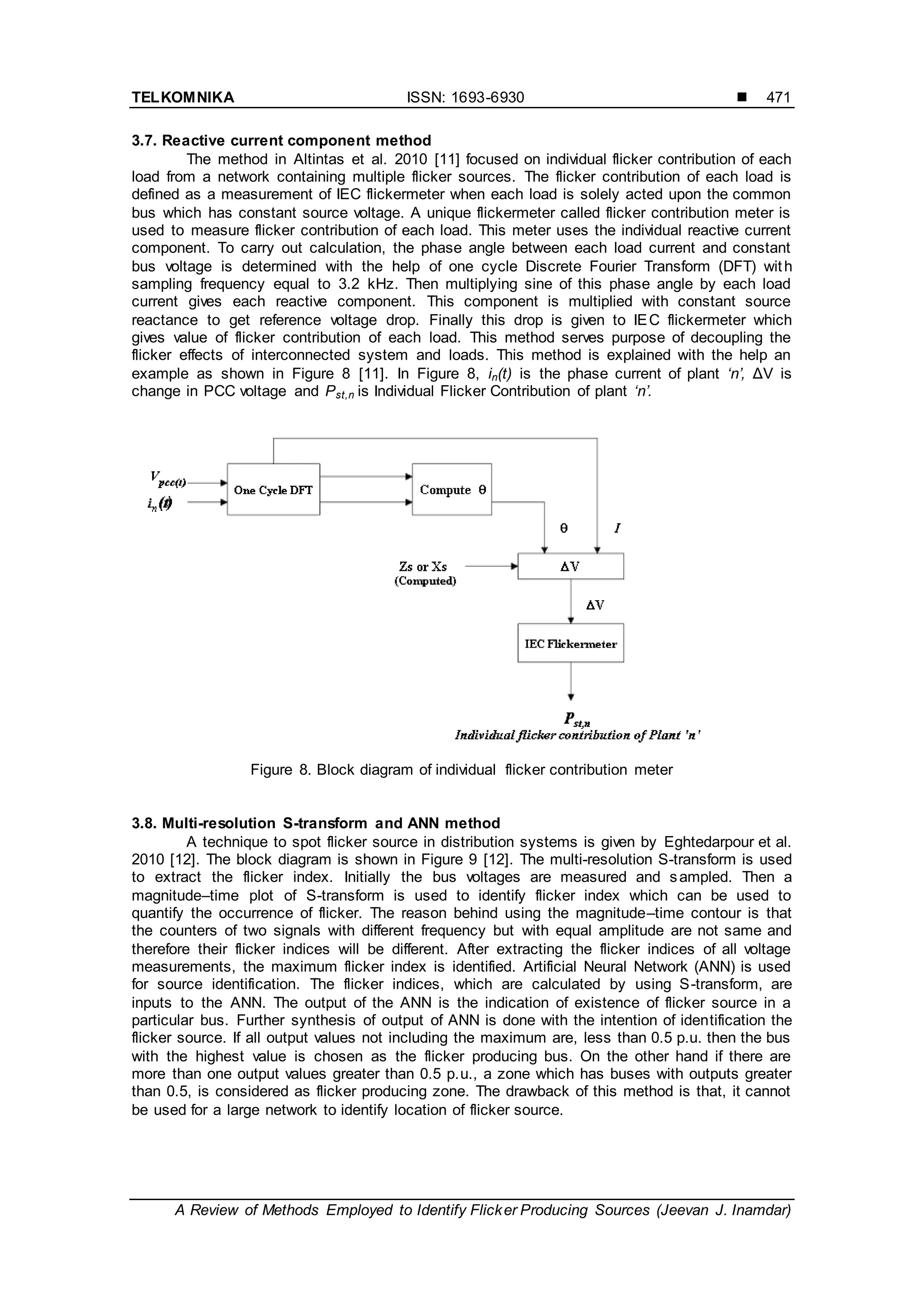 A Review of Methods Employed to Identify Flicker Producing Sources | PDF