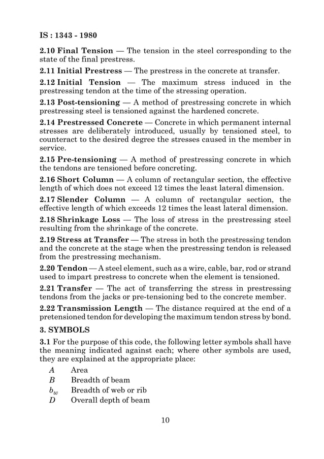 26678635 is-code-1343-for-pre-stressed-concrete | PDF