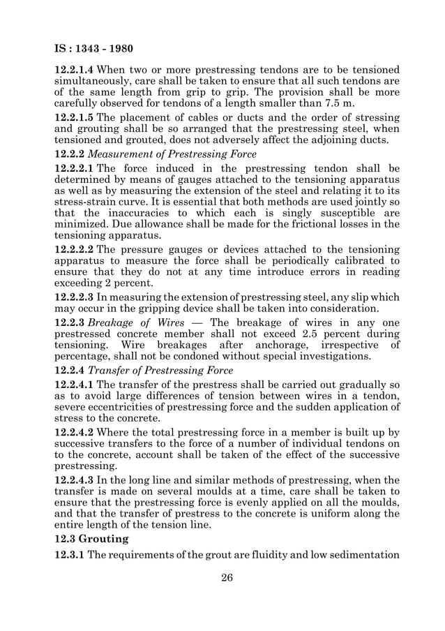 26678635 is-code-1343-for-pre-stressed-concrete | PDF
