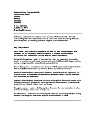 Robert Darling cv | DOC