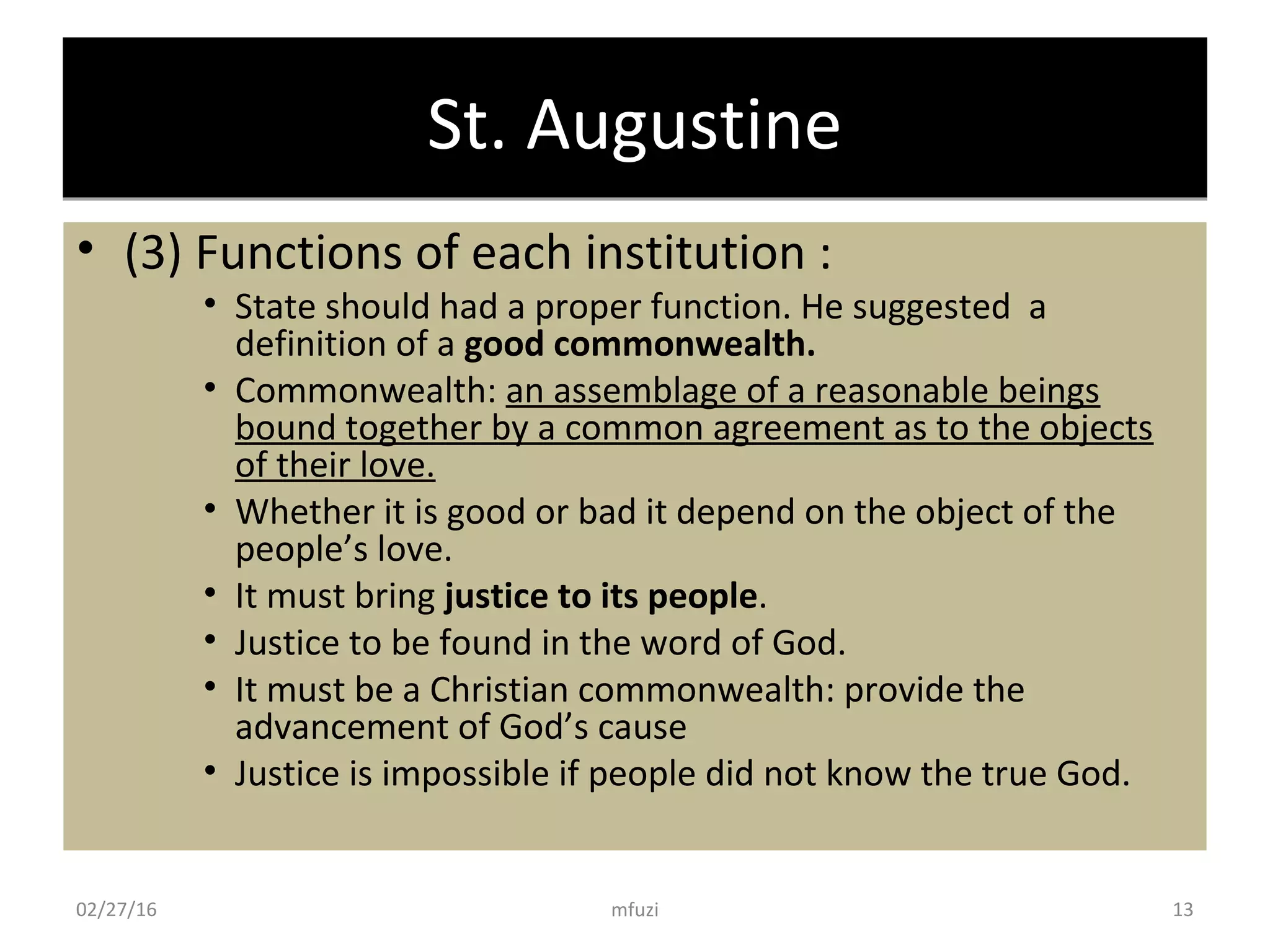 Topic 7 - St. Augustine | PPT