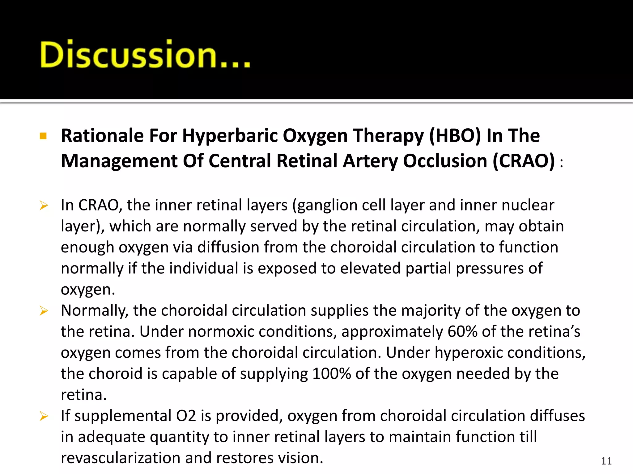 Recovery Of Vision In A Young Patient With Central Retinal Artery ...