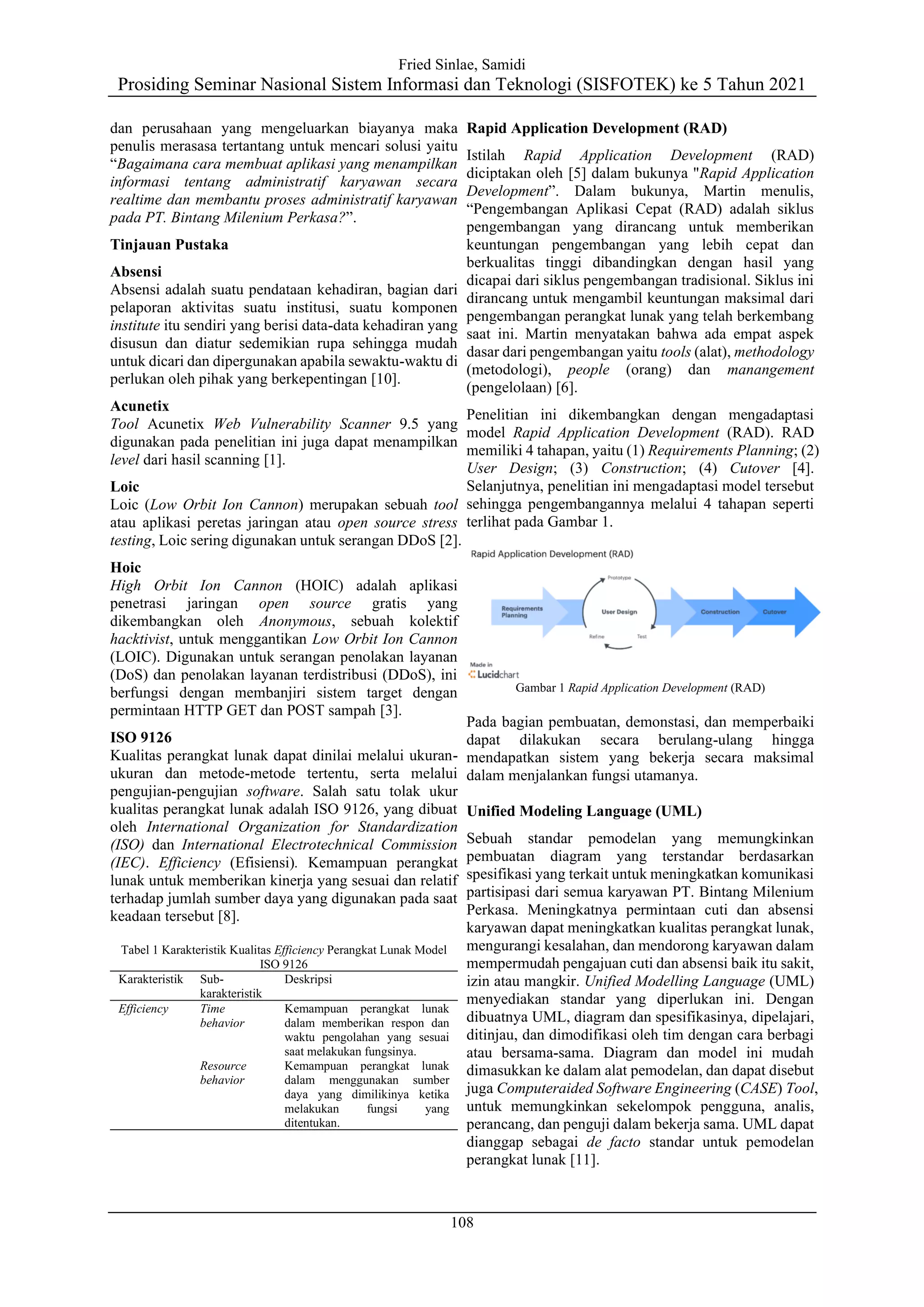 Prototipe Sistem Absensi Berbasis Web dan Mobile dengan Metode Rapid ...