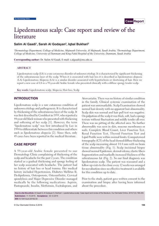 liped-scalp copy | PDF | Skin and Dermatology | Diseases and Conditions