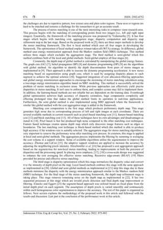 Development of depth map from stereo images using sum of absolute ...