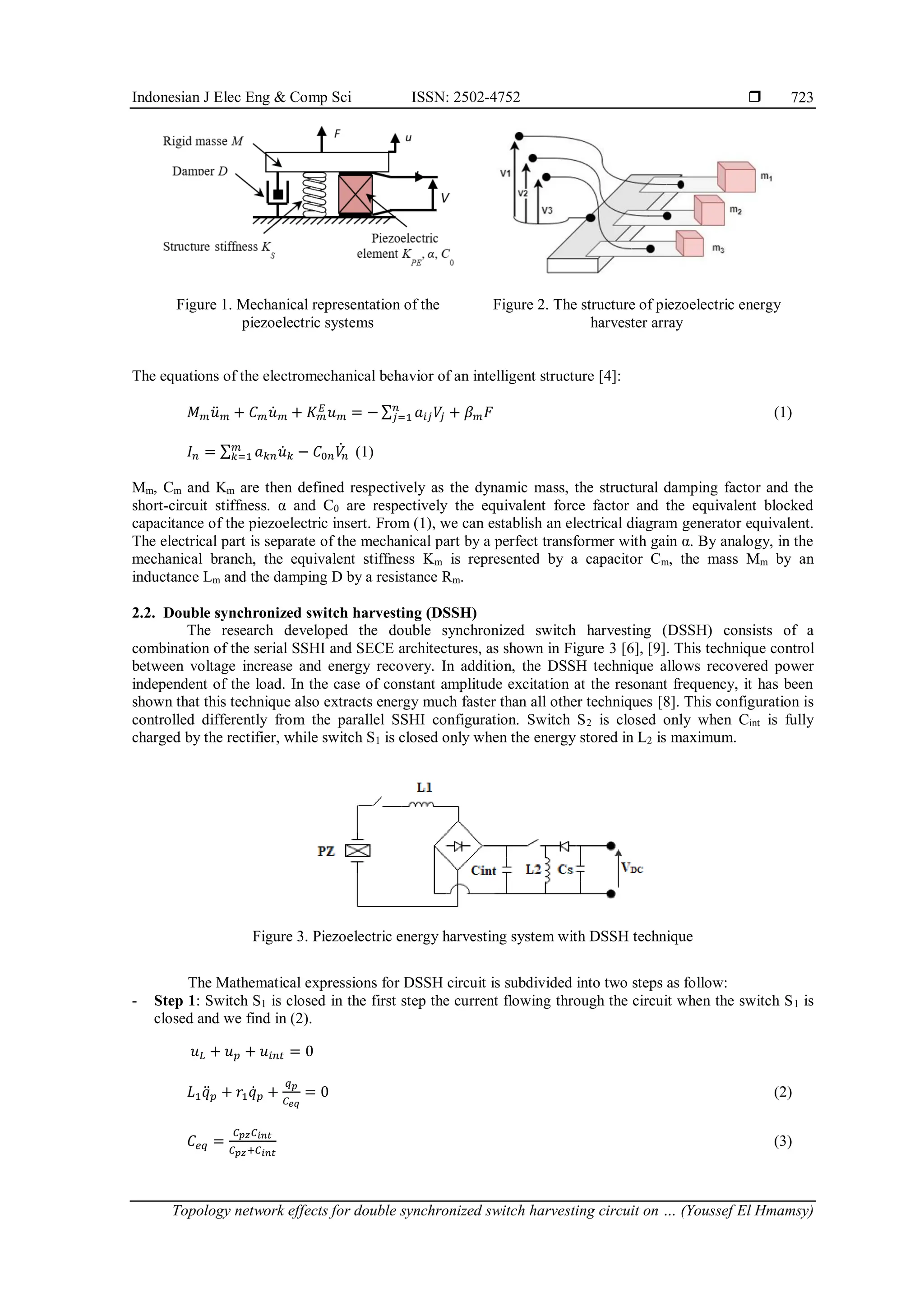 Topology network effects for double synchronized switch harvesting circuit on vibration energy ...