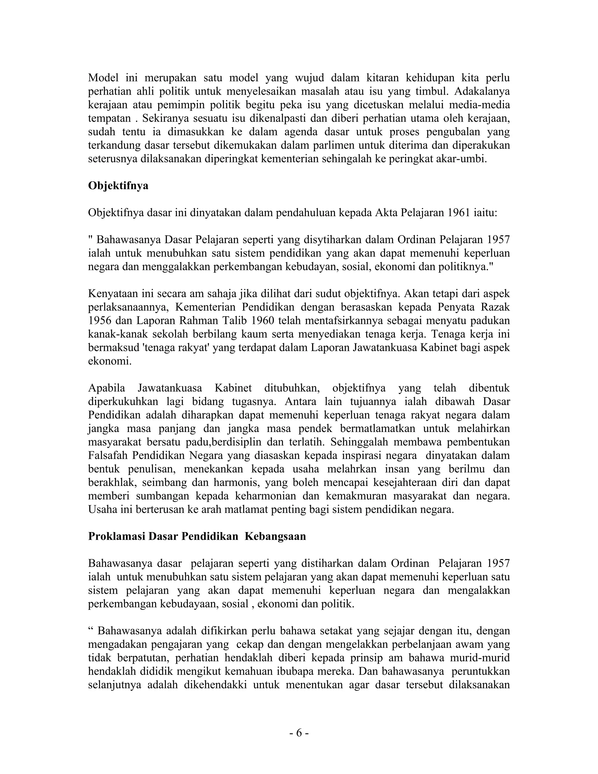 SEJARAH PERKEMBANGAN PENDIDIKAN DI MALAYSIA | DOC