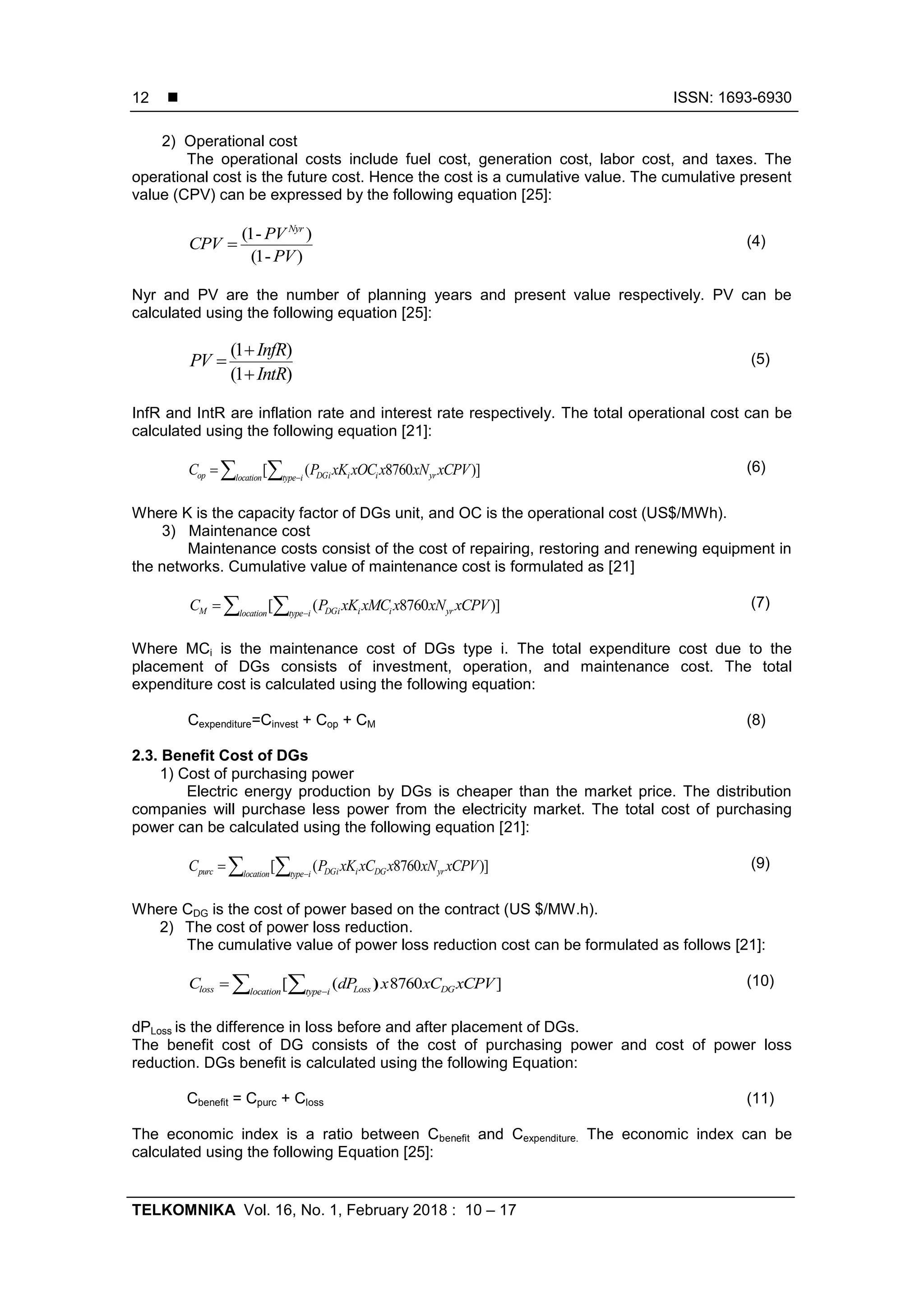 Optimal Expenditure and Benefit Cost Based Location, Size and Type of DGs in Microgrids Systems ...