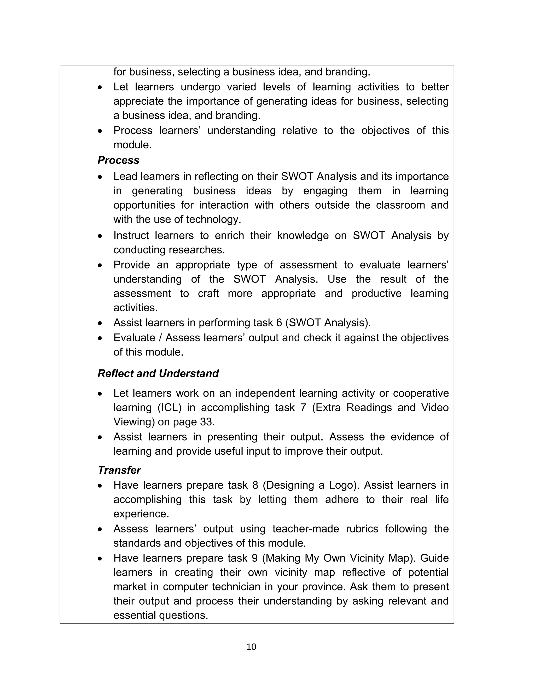 Computer Hardware Servicing Learner's Material Grade 10 | PDF