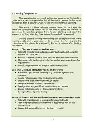 Computer Hardware Servicing Learner's Material Grade 10 | PDF