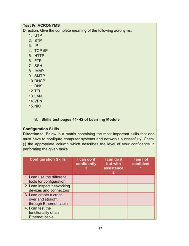 Computer Hardware Servicing Learner's Material Grade 10 | PDF | Computer Networking | Computing