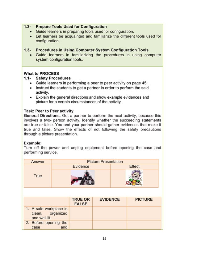 Computer Hardware Servicing Learner's Material Grade 10 | PDF | Computer Networking | Computing