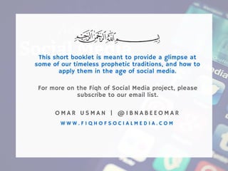 40 hadiths on social media|| Australian Islamic Library | PDF