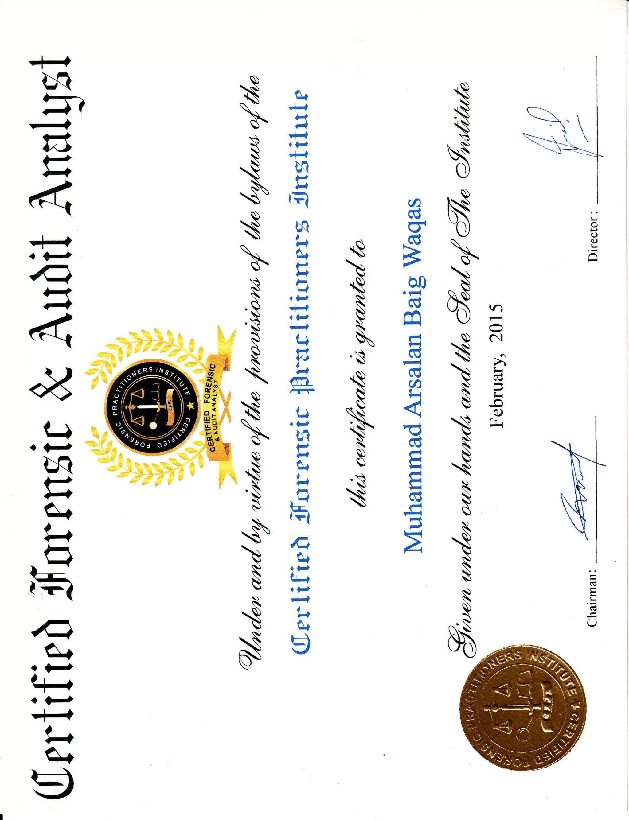CFrA Certificate | PDF