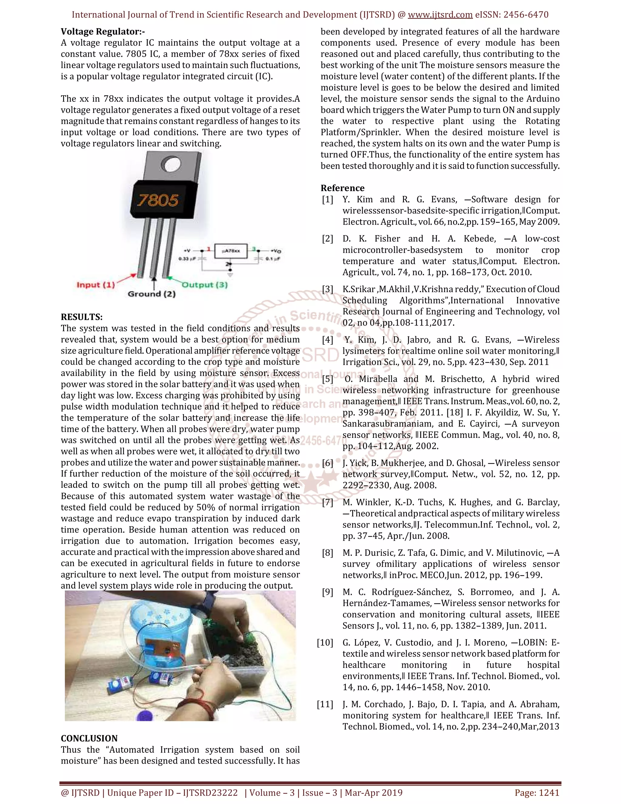 Automatic Plant Irrigation System | PDF