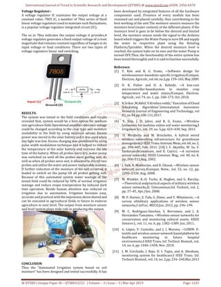 Automatic Plant Irrigation System | PDF