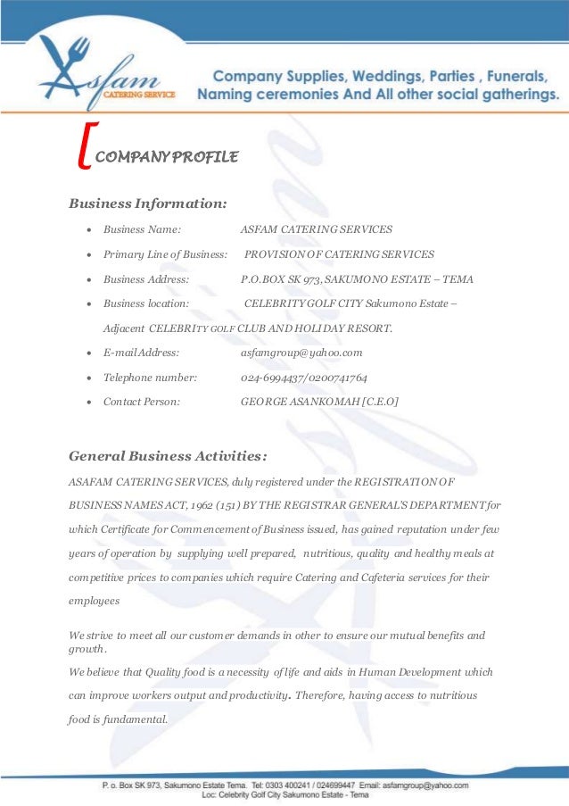 Contoh Company Profile Catering Terbaru Contoh Company Profile Catering Terbaru