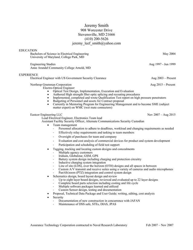 BSEE-J.Smith 2016 Penn State | PDF