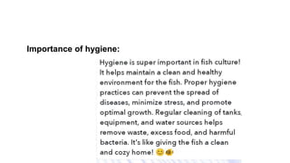hygiene of equipments used in fish culture .....pptx