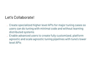 Intuitive & Scalable Hyperparameter Tuning with Apache Spark + Fugue | PPT