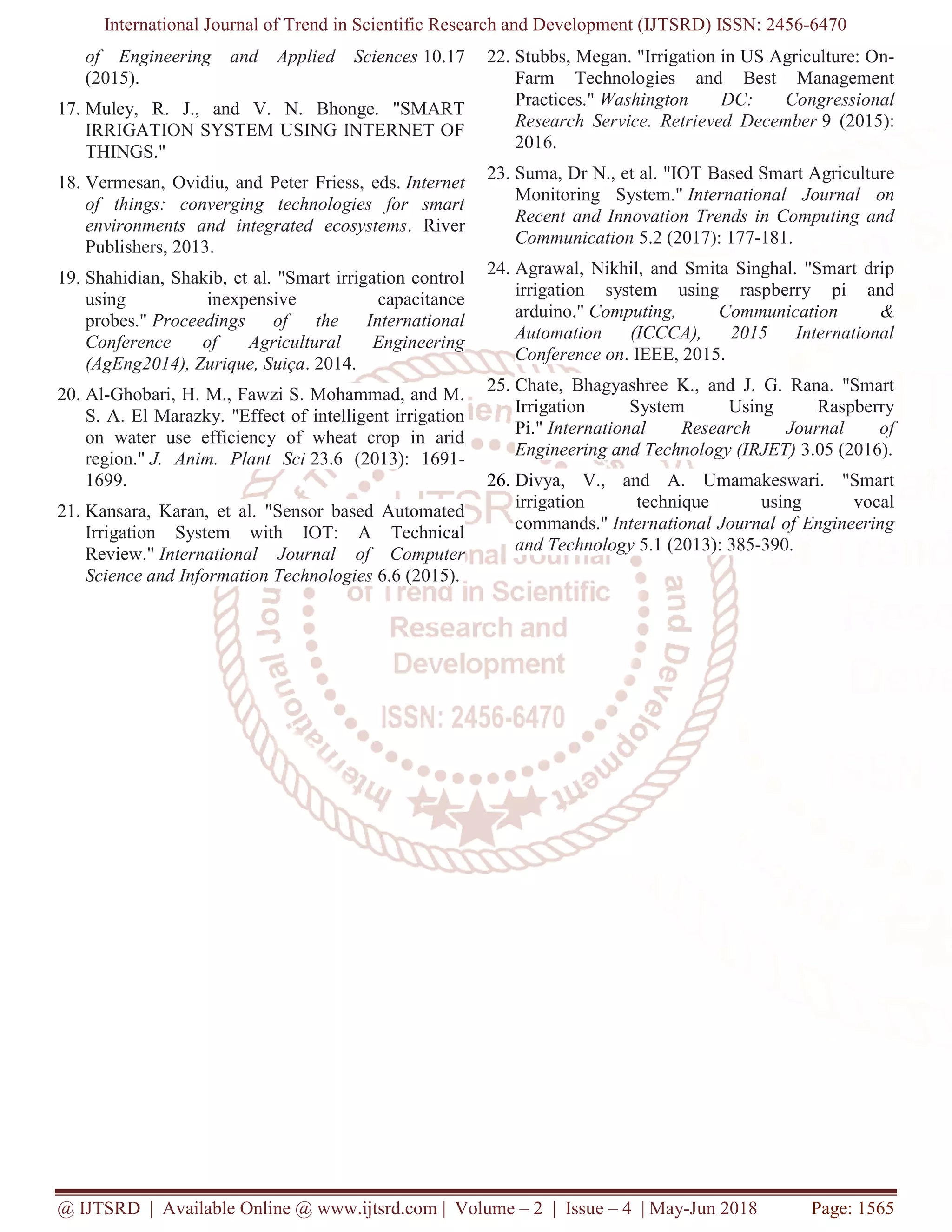 Smart Drip Irrigation System | PDF