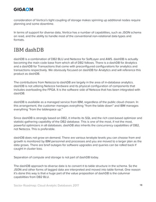 GigaOm-sector-roadmap-cloud-analytic-databases-2017 | PDF