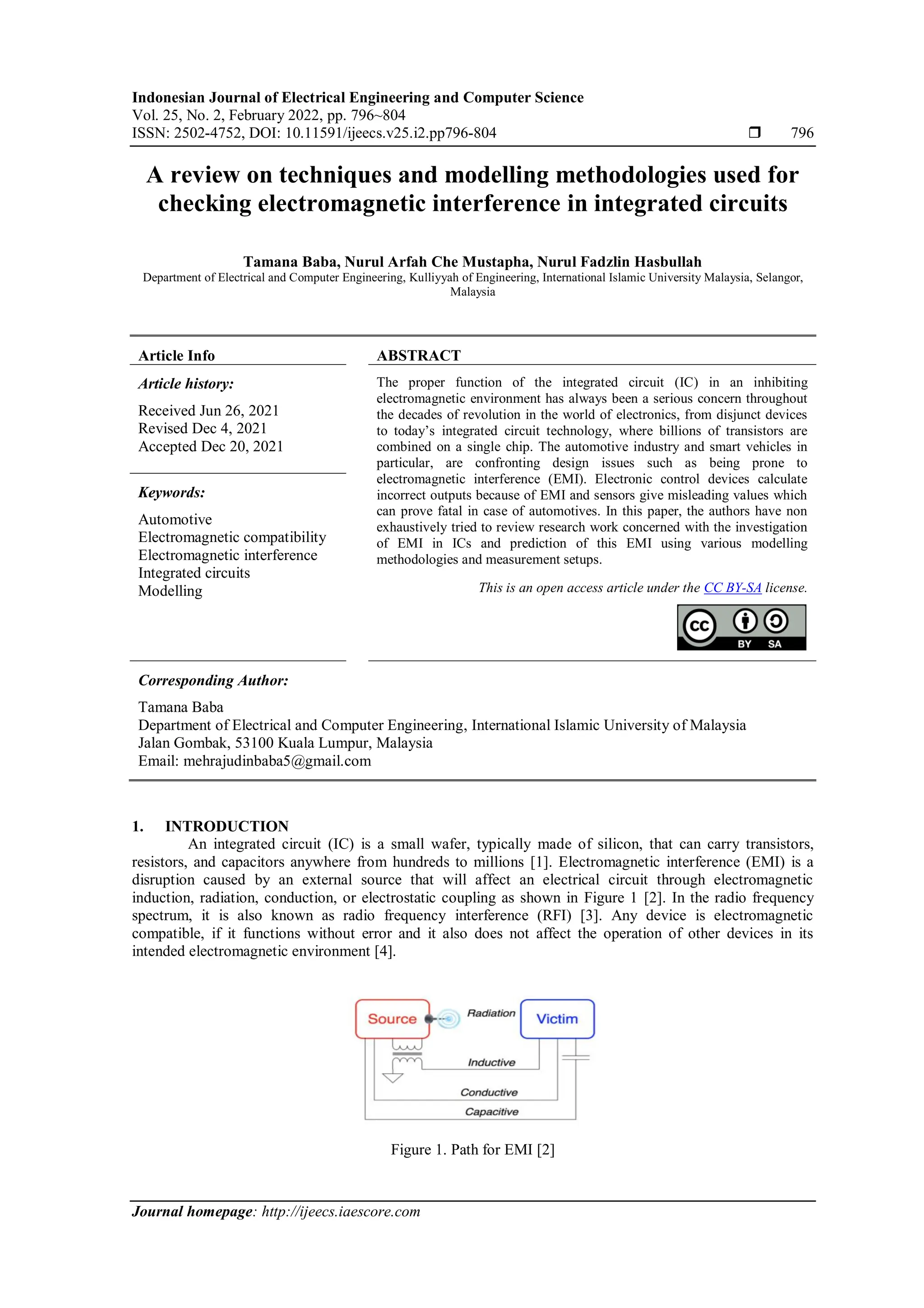 A review on techniques and modelling methodologies used for checking electromagnetic ...
