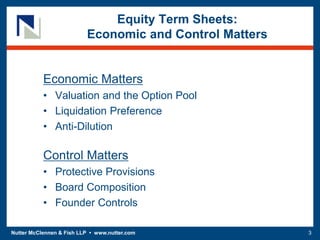 Life Science Fast Track - Understanding Term Sheets | PPT