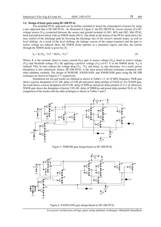 Low power architecture of logic gates using adiabatic techniques | PDF ...