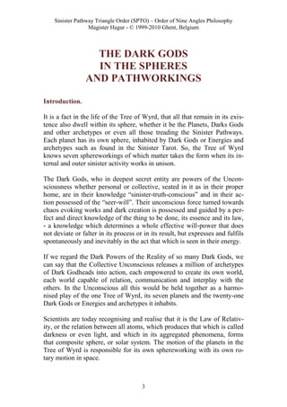 The Dark Gods In The Spheres And Pathworkings Magister Hagur | PDF