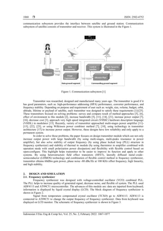 Design and implementation of an S-band transmitter for nanosatellites ...