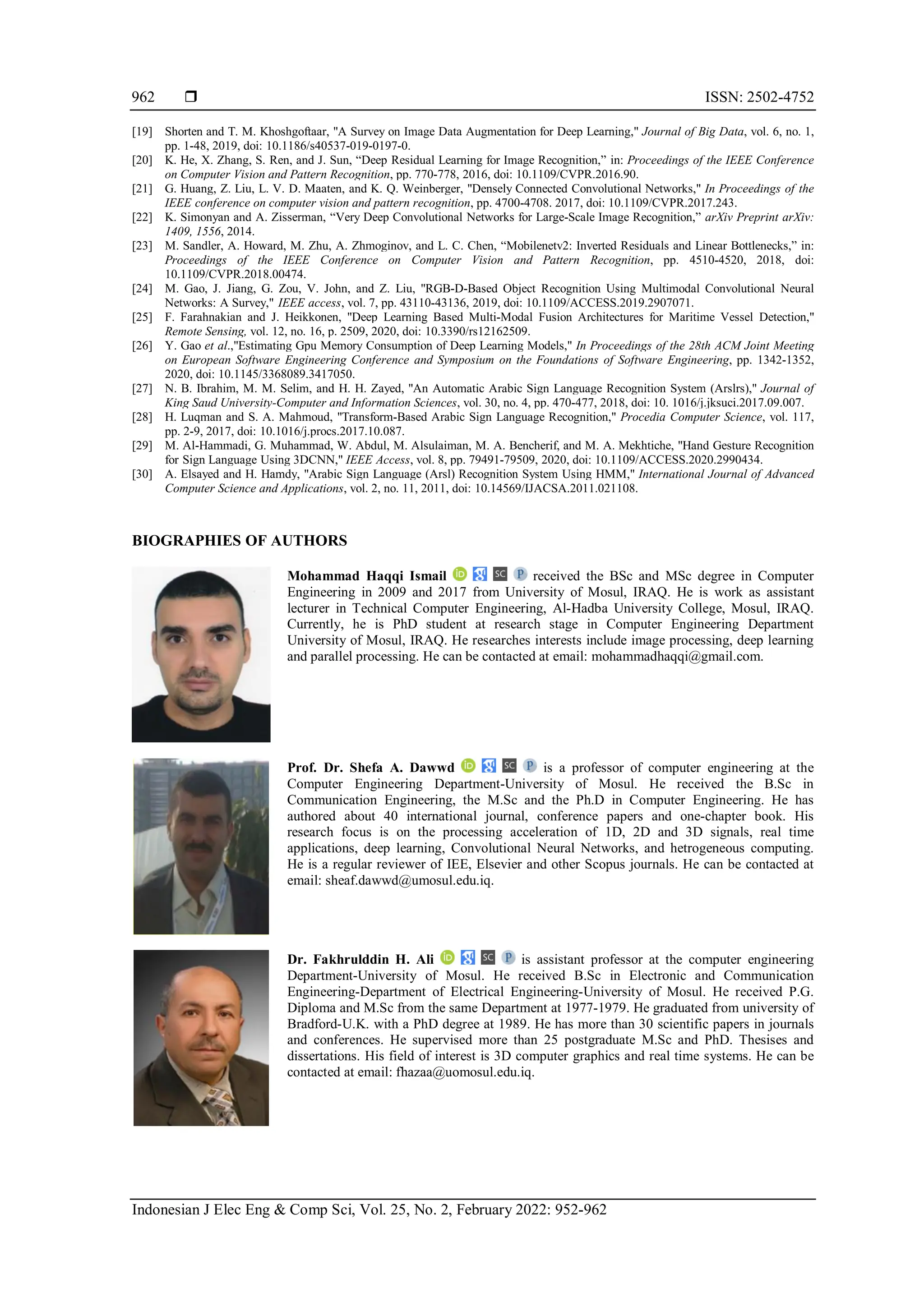 Dynamic hand gesture recognition of Arabic sign language by using deep convolutional neural ...