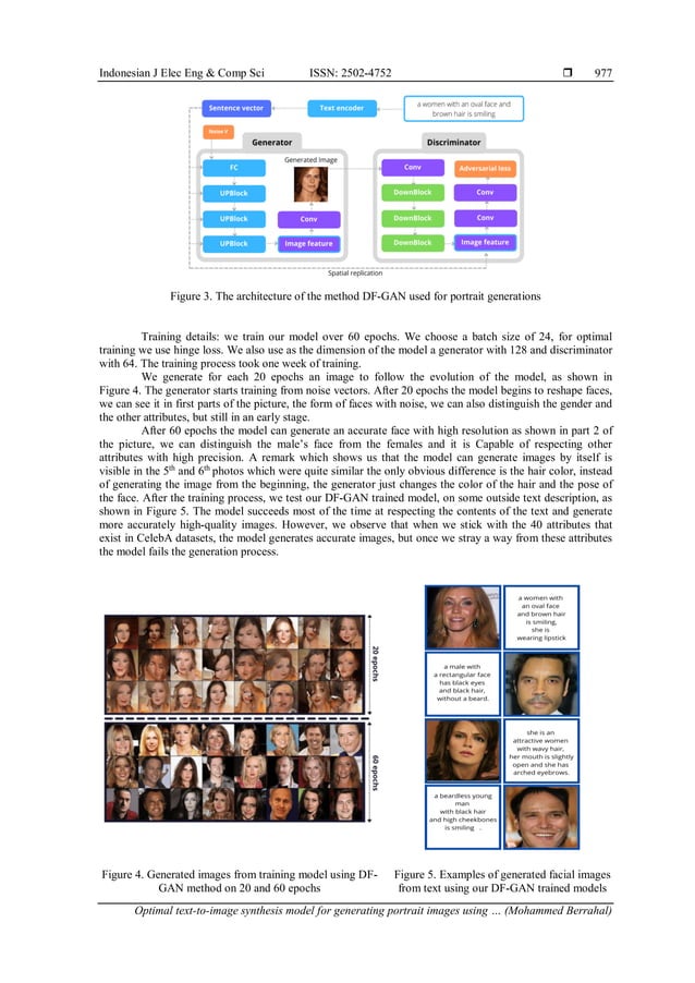 Optimal text-to-image synthesis model for generating portrait images using generative ...