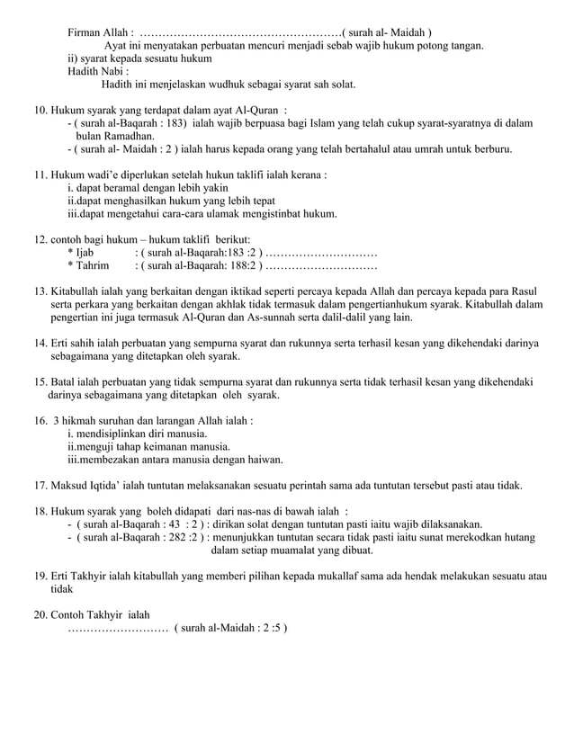 26866747 soalan-pengenalan-ilmu-usul-fiqh-soalan-objektif | PDF