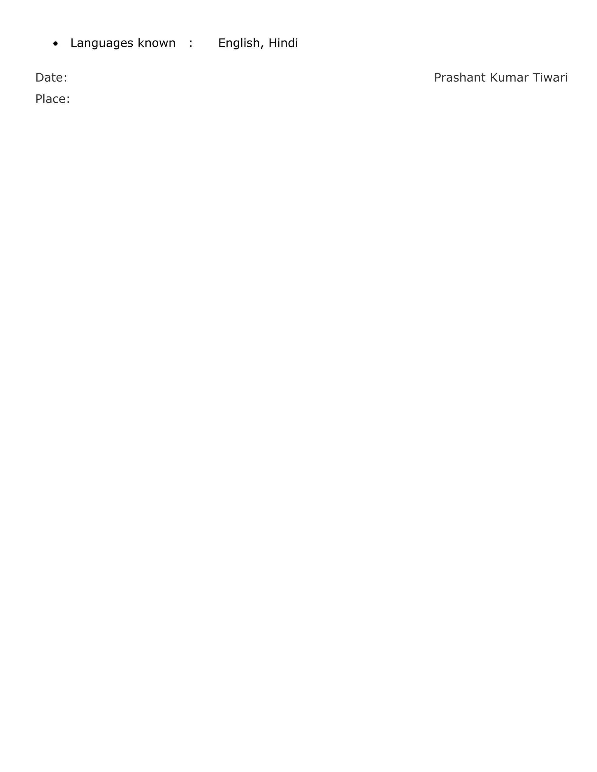 Prashant Tiwari (2) | PDF