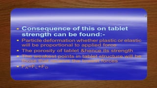 various types of forces on tablet compaction | PPTX