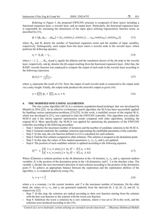 Control of a servo-hydraulic system utilizing an extended wavelet functional link neural network ...