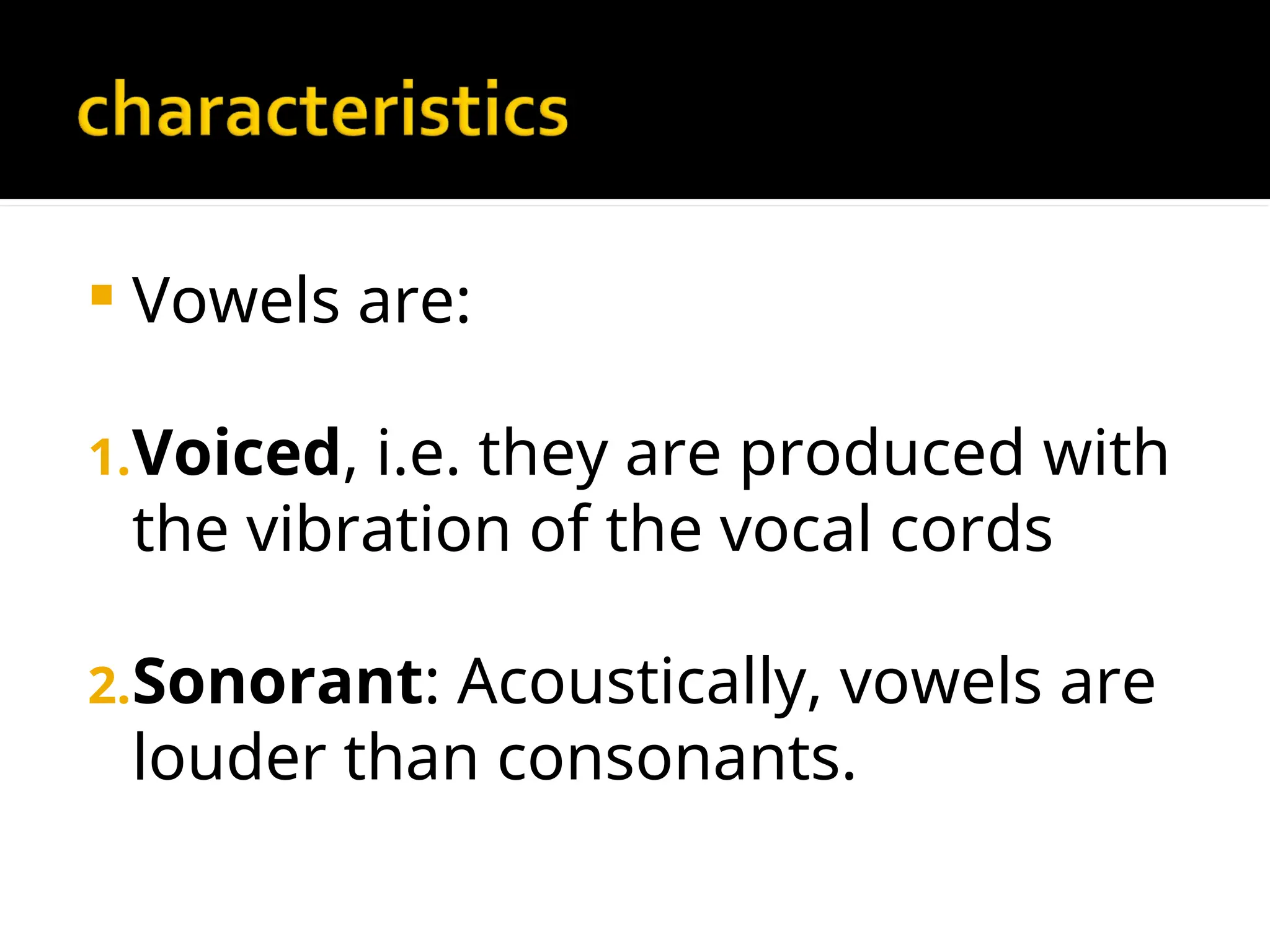 Definition of Vowels Description of Vowels Dipthongs | PPT
