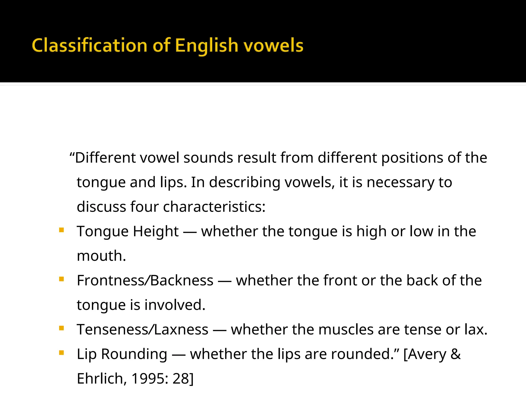 Definition of Vowels Description of Vowels Dipthongs | PPT | Lung and ...