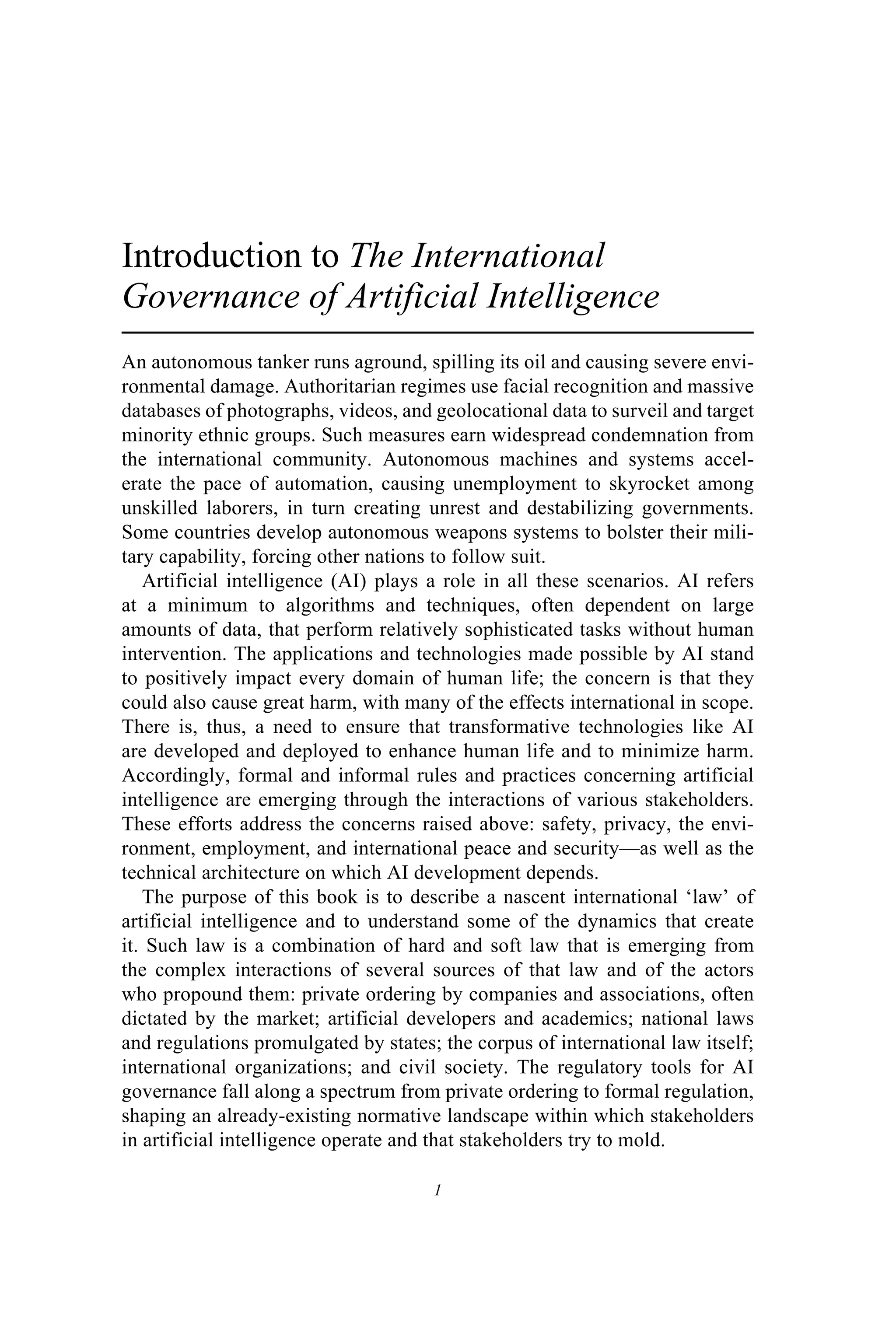 The International Governance Of Artificial Intelligence Mark Chinen | PDF