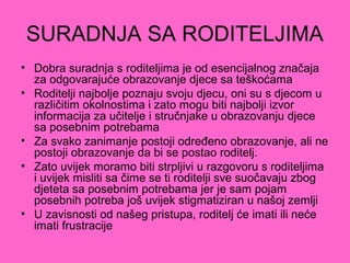 UKLJUČIVANJE RODITELJA U OBRAZOVNI PROCES | PPT